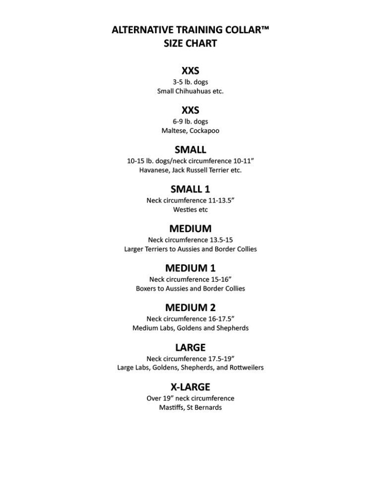 Joel Silverman’s Alternative Training Collar (TM) 9 Sizes – Official ...