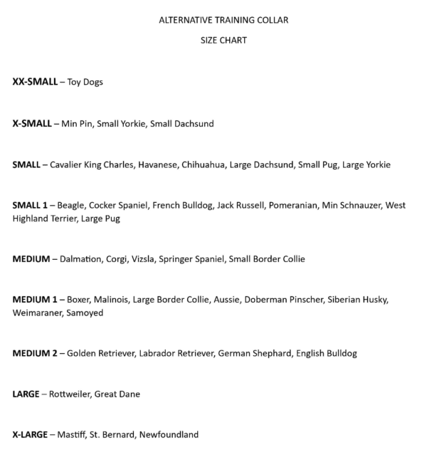 Joel Silverman’s Alternative Training Collar (TM) 9 Sizes – Official ...