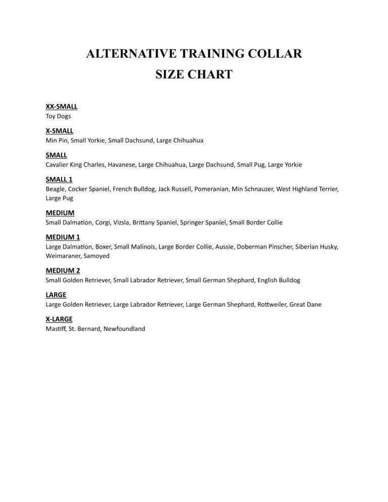 Joel Silverman’s Alternative Training Collar (TM) 9 Sizes – Official ...